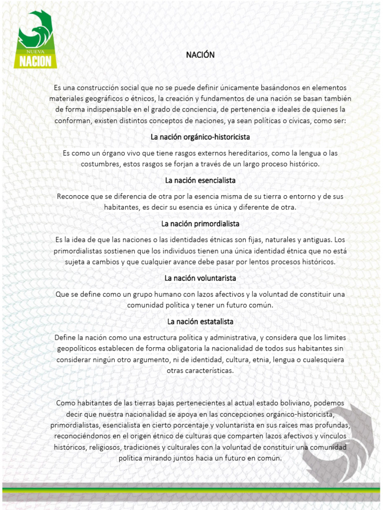 Nación, Nacionalismo, Nación Camba | PDF