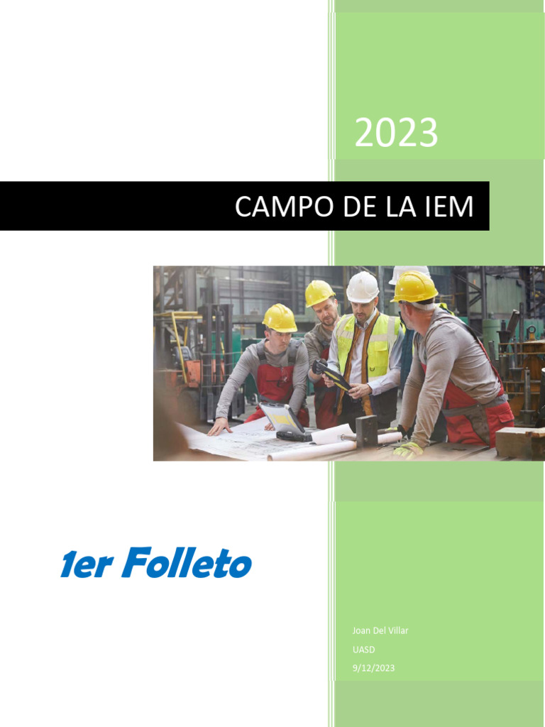 Primer Folleto Campo de La IEM | PDF