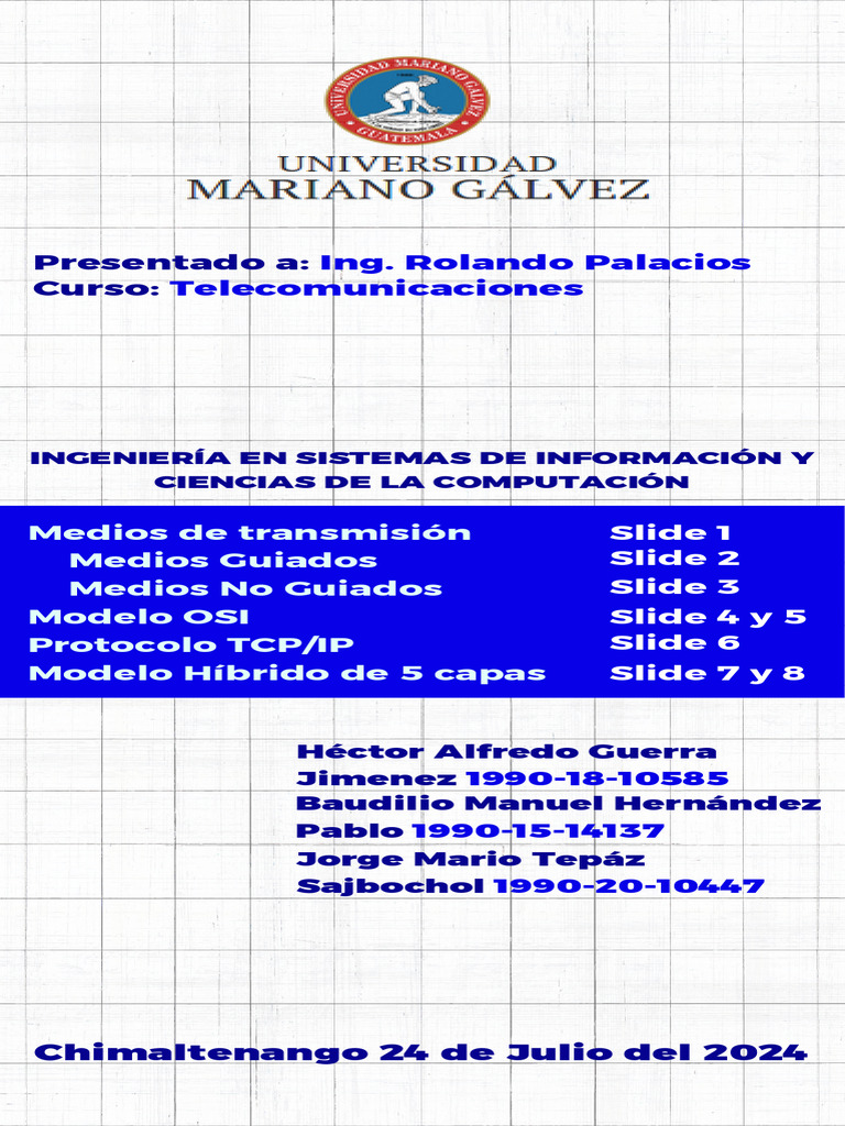 Infografía Medios de Transmisión, Modelo Osi, Protocolo TCP - Ip y ...