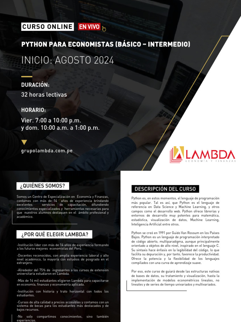 Python para Economistas Grupo Lambda | PDF