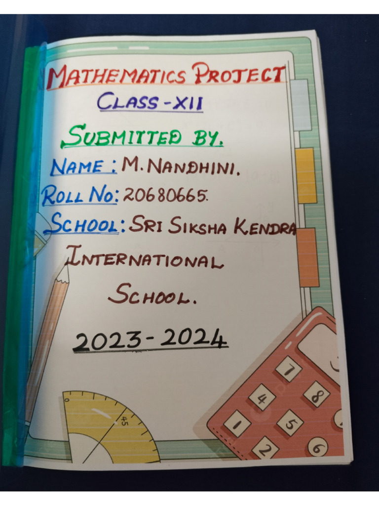 MATHS PROJECT CLASS 12 | PDF