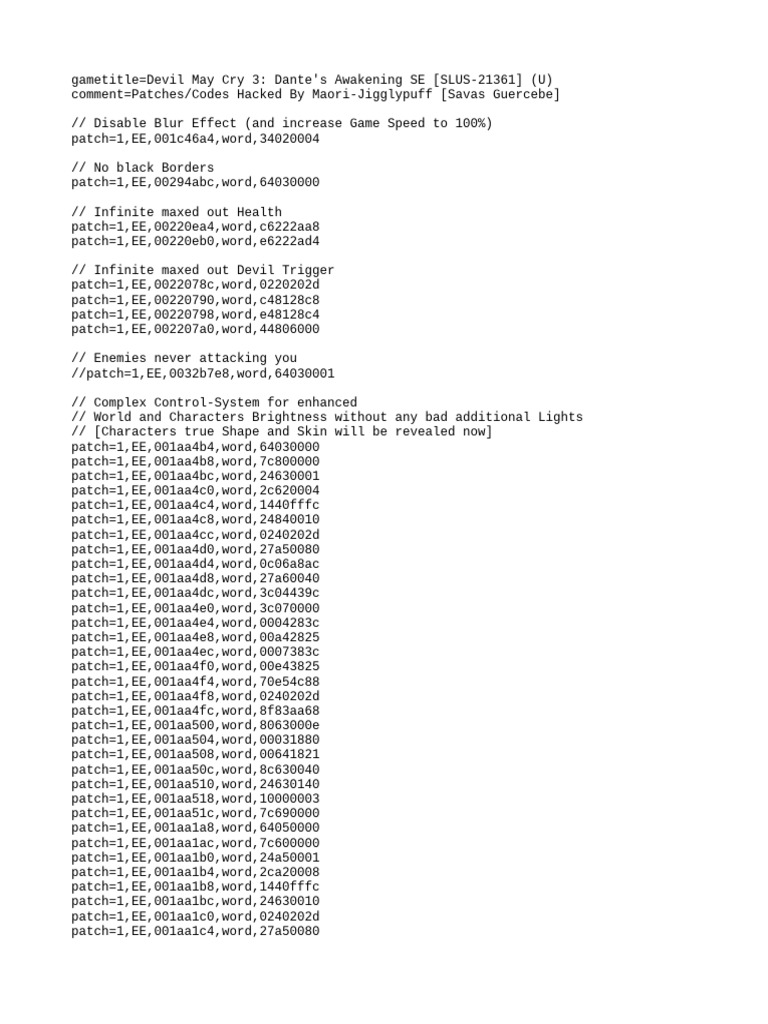 25FC361B Pnach | PDF