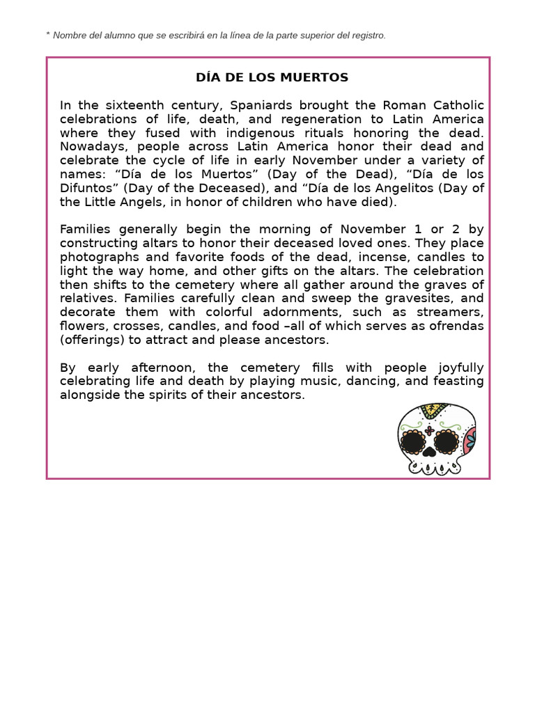 READING CELEBRATIONS Unit 1 | PDF