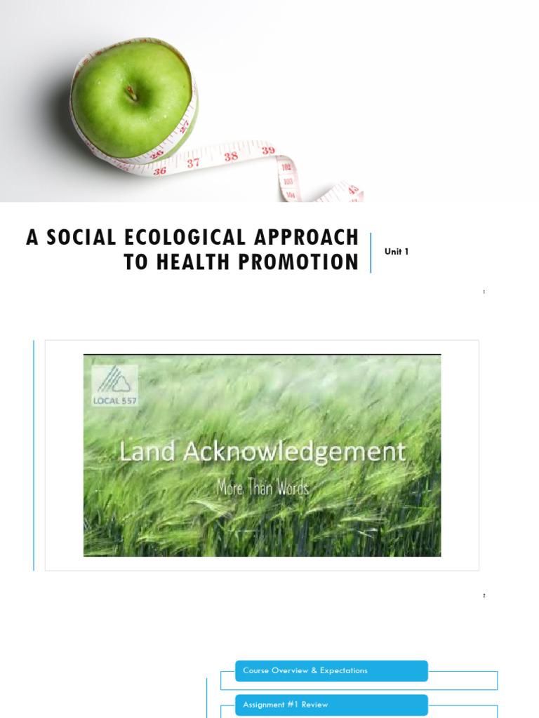 Social Ecological Health Promotion Guide | PDF | Child Care | Mental Health
