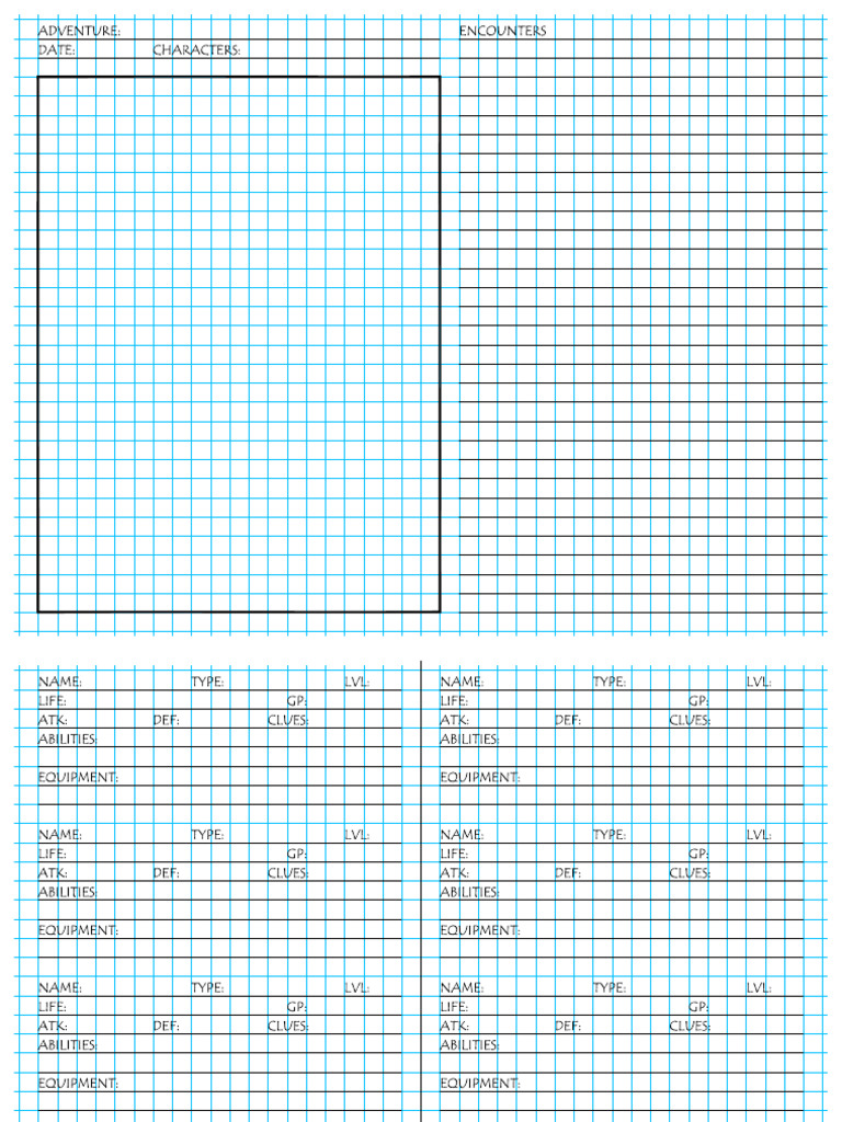 4AD-Grid Encounters Characters | PDF