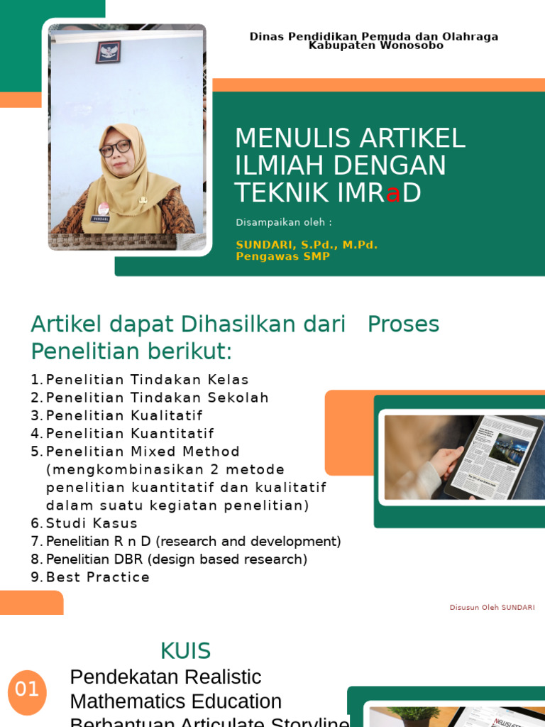 Menulis Artikel Teknik Imrad | PDF