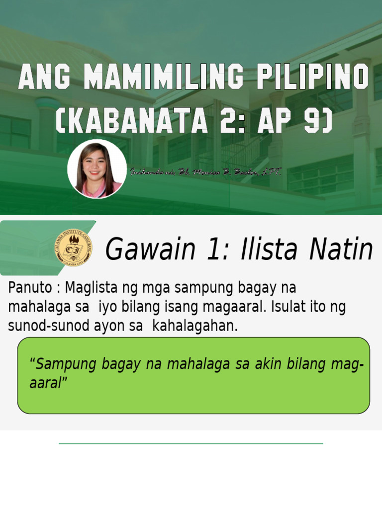 Ap 9 Kabanata 2 Yunit 1 | PDF