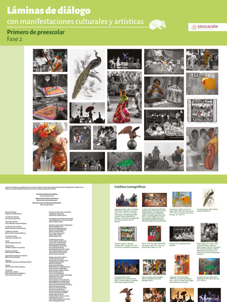1° Láminas de Diálogo Con Manifestaciones Culturales y Artísticas. Primer Grado | PDF