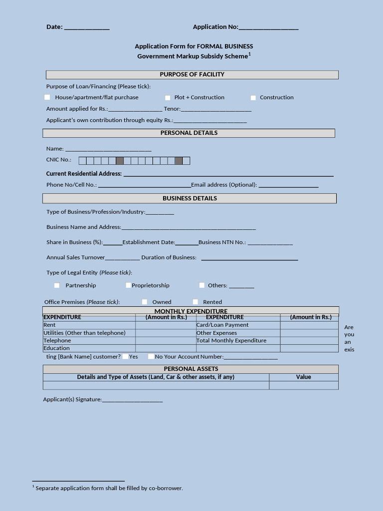 Application Form SEB SEP English | PDF