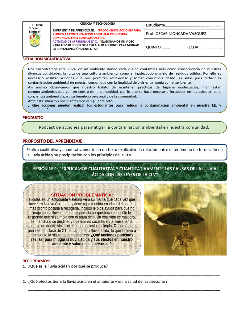 Activ 1 - 3 Bim 5to | PDF