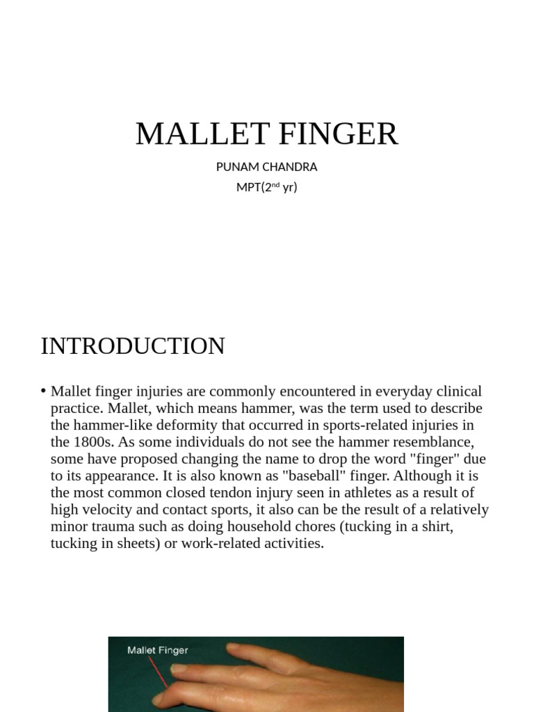 Mallet Finger | PDF