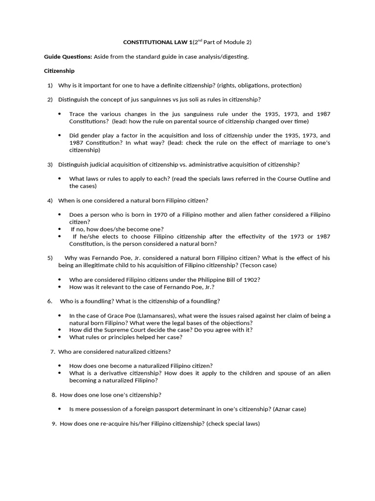 Guide Q Module 2 Citizenship | PDF | Citizenship | Social Science