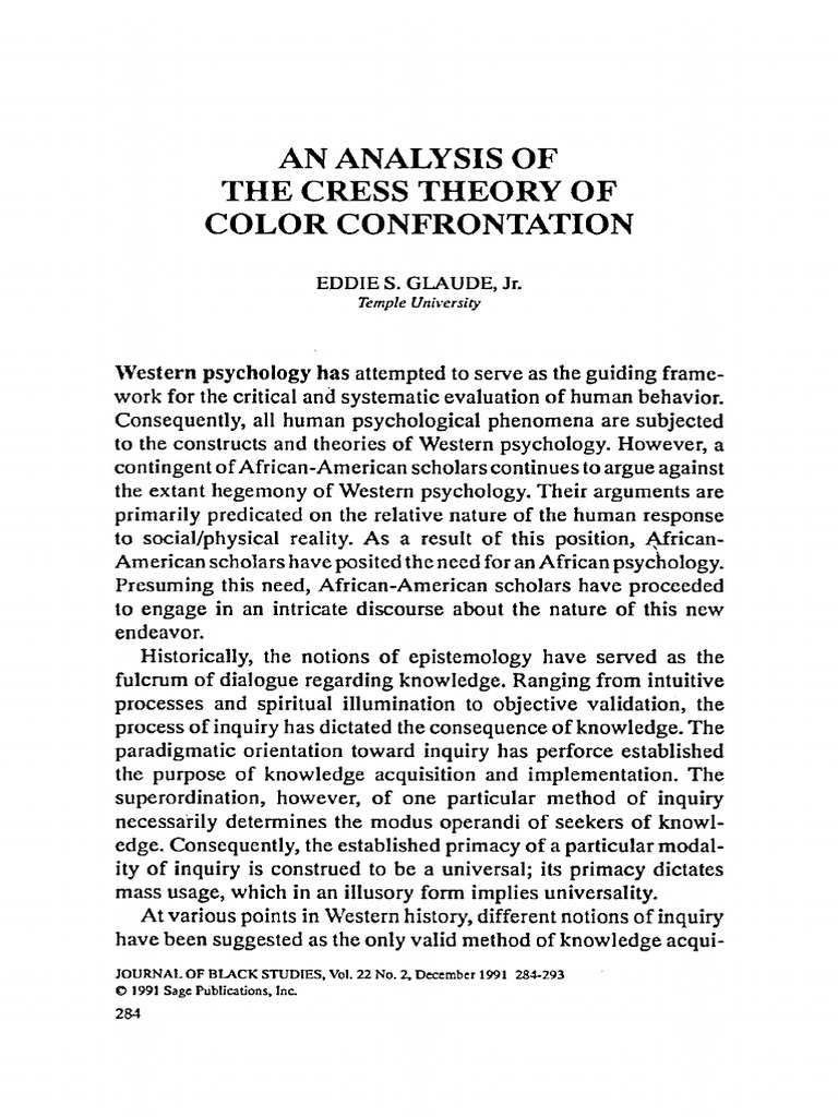 Analysis Cress Theory | PDF