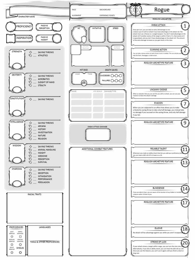 Rogue Us Letter Editable | PDF