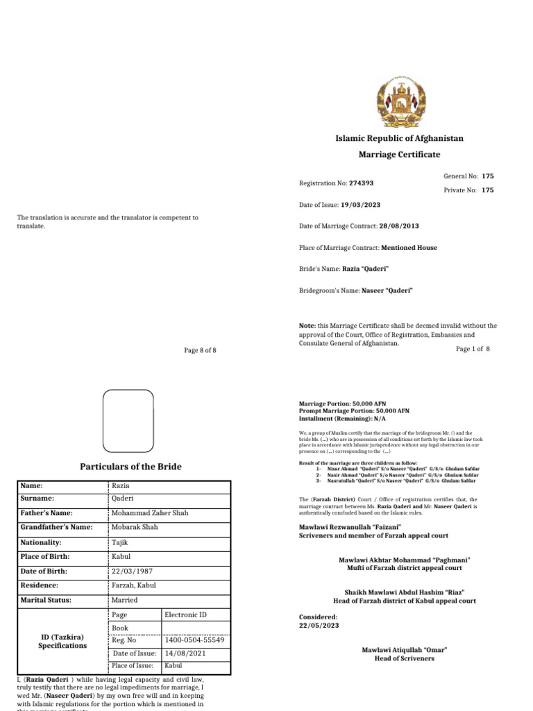 NASIR MARRIGE BOOK | PDF