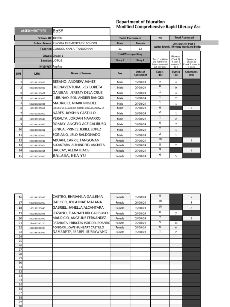 Crla Pre Reading 2024 Consol | PDF