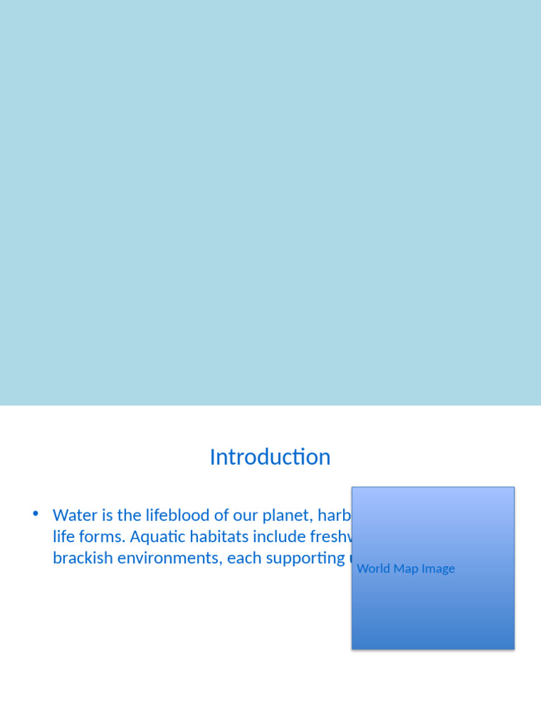 Life in Water Beautified Presentation | PDF