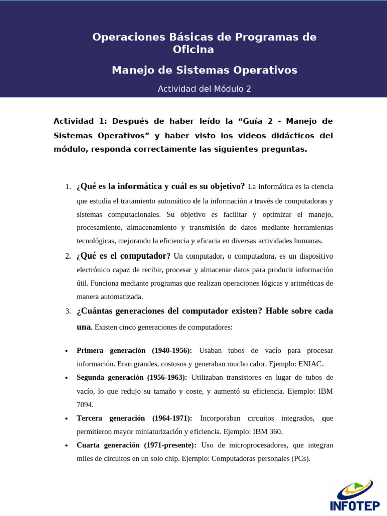 Actividad - Módulo 2 | PDF