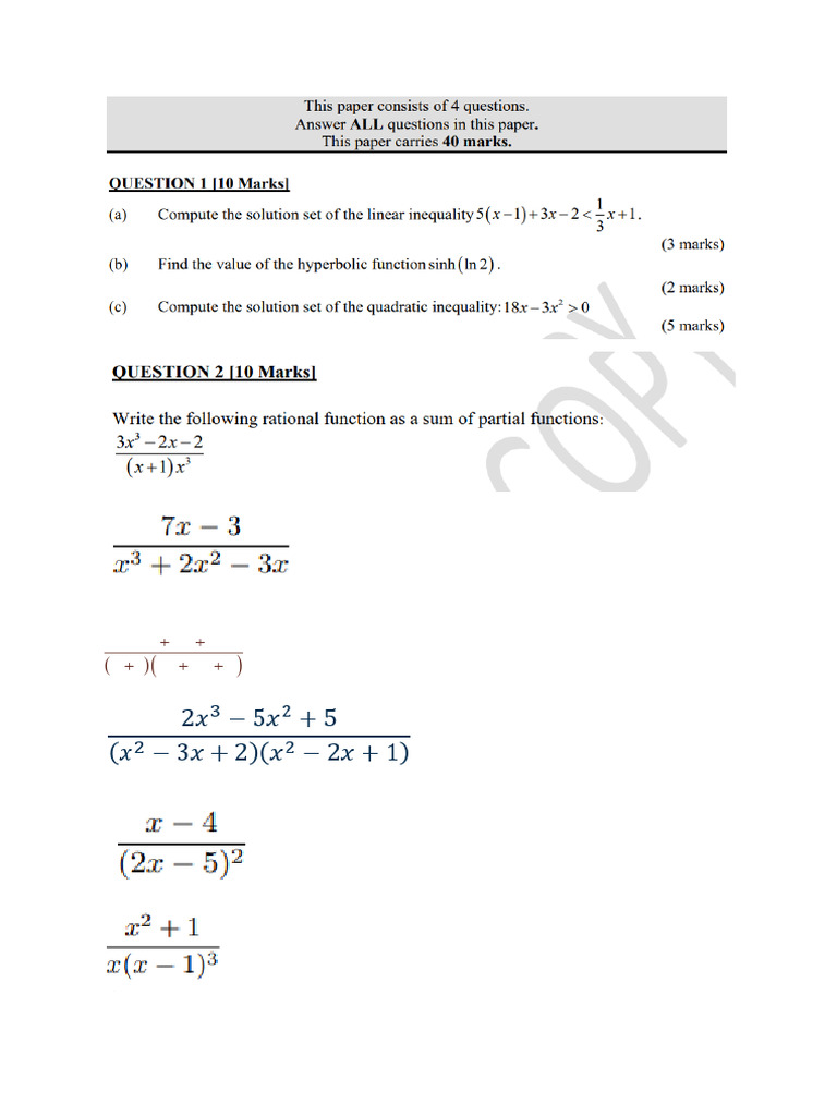 Revision Class Test Emt1 Pdf