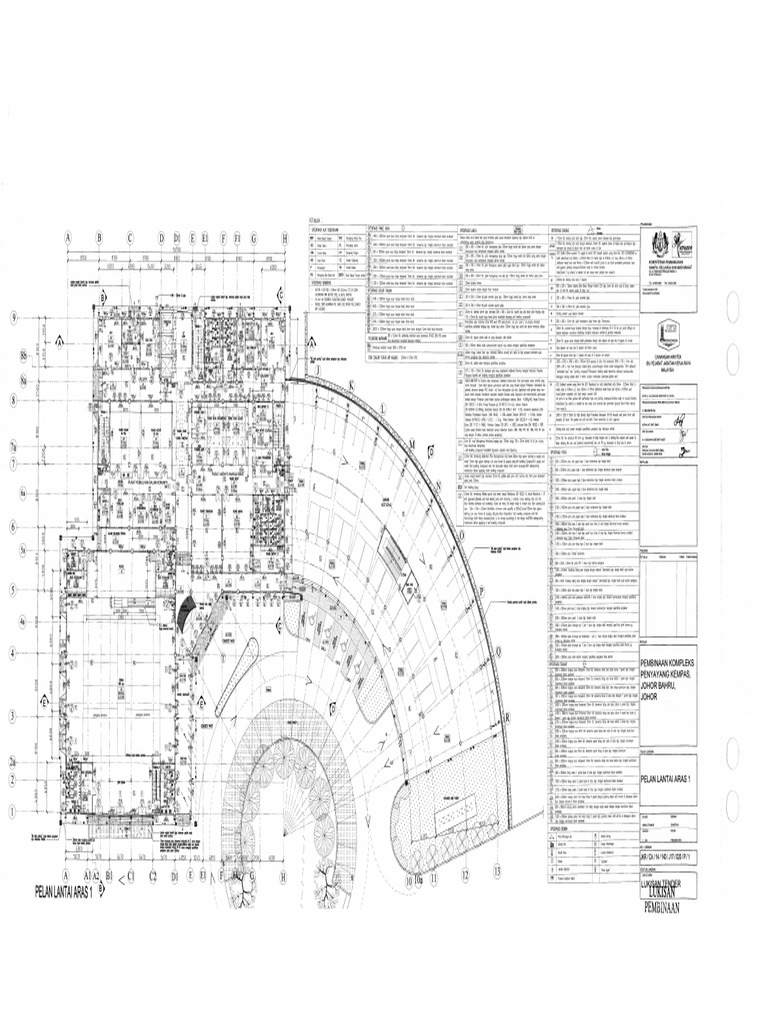 P1. Pelan Lantai Aras 1 | PDF