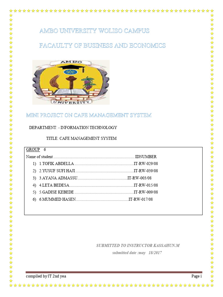 Ambo University Woliso Campus Facaulty O | PDF