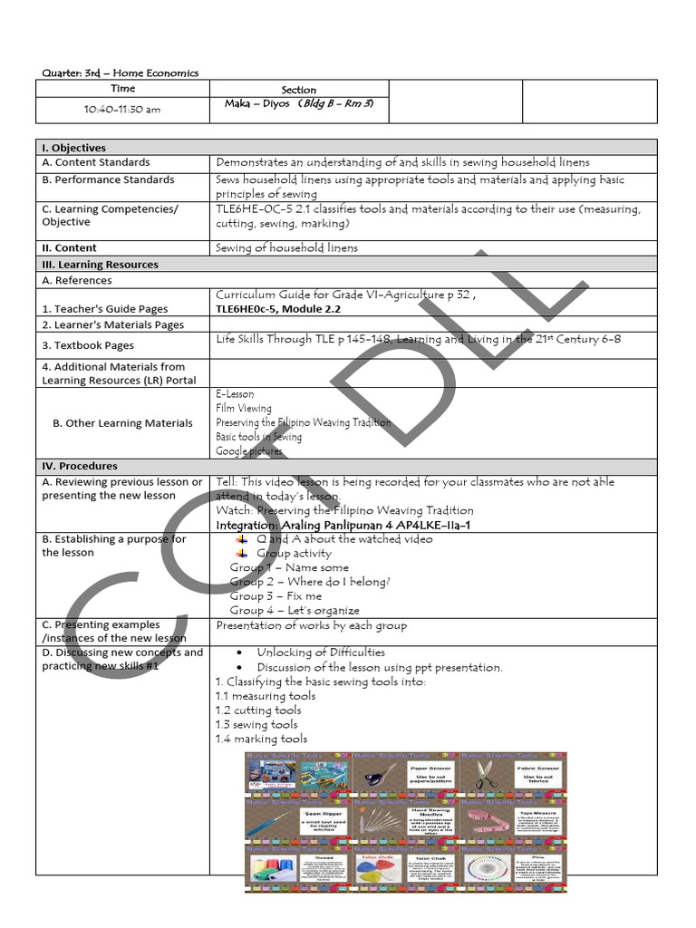 My COT - 1 DLL - Upload | PDF | Sewing | Art