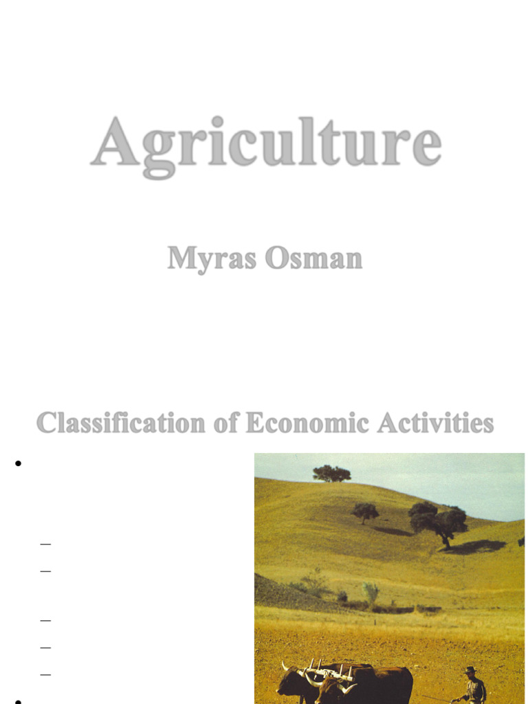 Agriculture Myras Osman | PDF