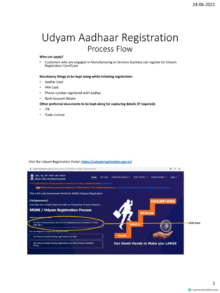 Udyam Registration | PDF
