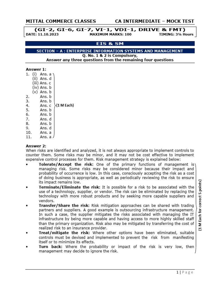 EIS SM English Answer2 11.10.2023 | PDF