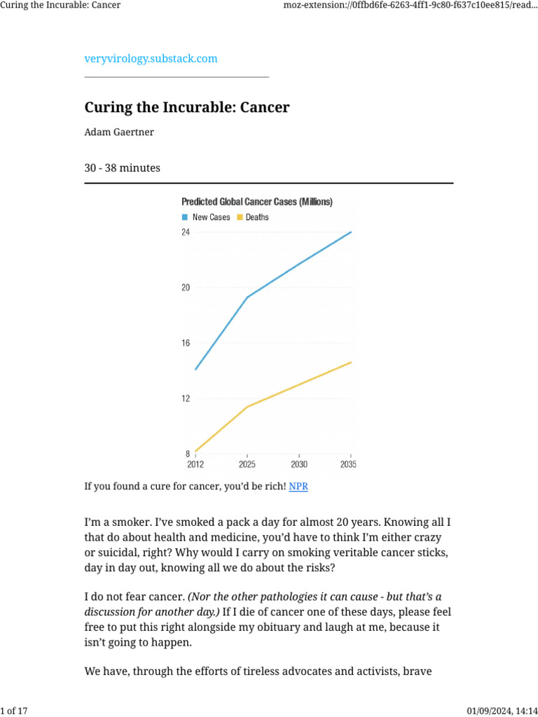 Curing The Incurable - Cancer | PDF