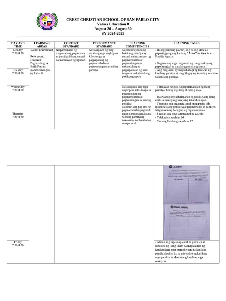 DLL - Q1 Week 5 | PDF