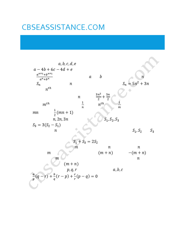 Arithmetic Progressions Assignment 2 | PDF | Teaching Methods & Materials