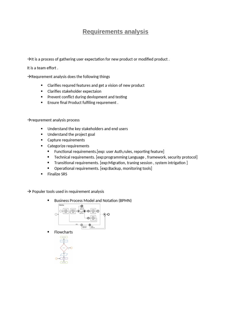 Requrement Analysis | PDF