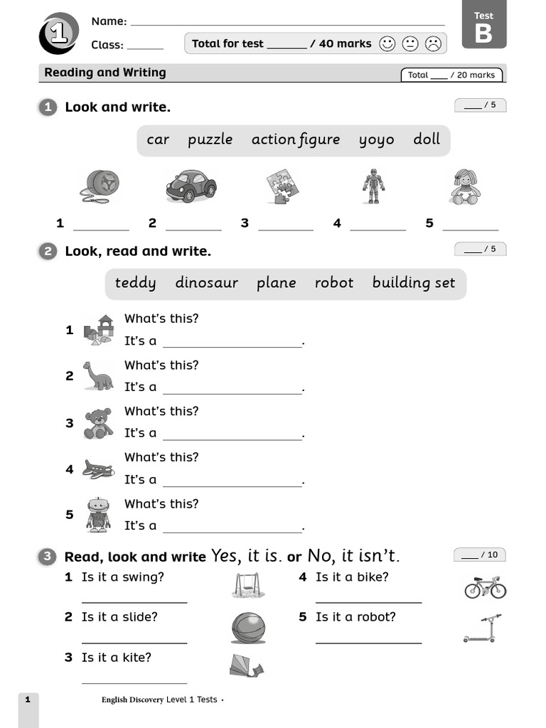 ED Tests Unit 1B | PDF