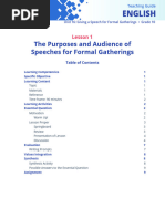 Sample of Opening Remarks | PDF