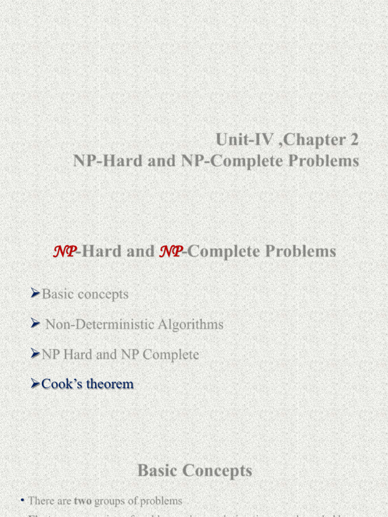 NP-hard and NP-complete | PDF