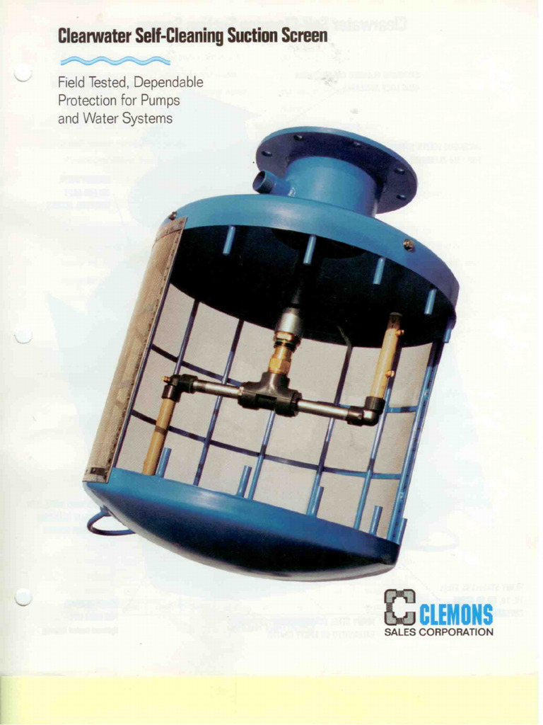 Clemons Self Cleaning Screen Brochure | PDF