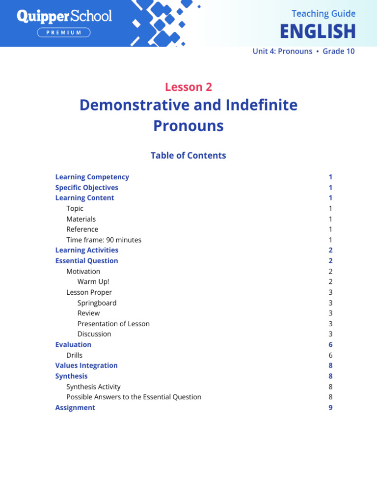 PDF-TG_English-10_Unit-4_Lesson-2_Demonstrative-and-Indefinite-Pronouns ...