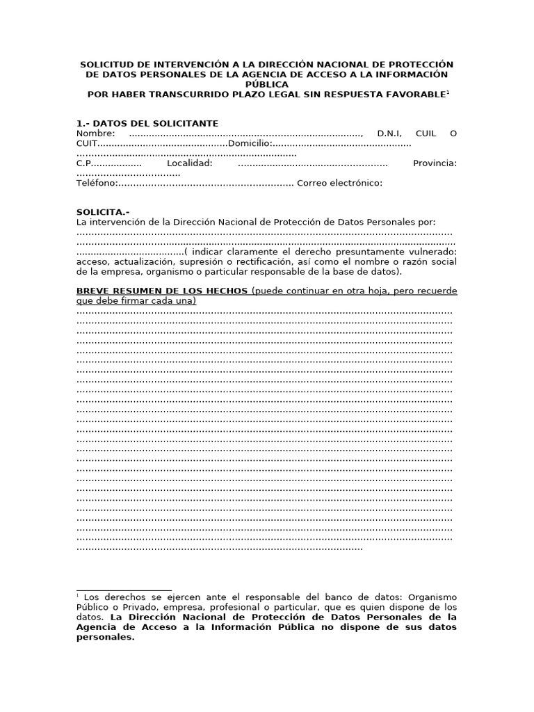 Solicitud de Intervencion | PDF