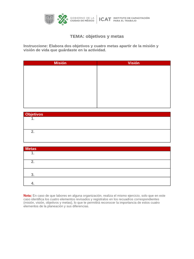 Actividad_2._Objetivos_y_metas | PDF