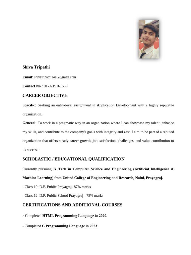 Shiva Tripathi | PDF