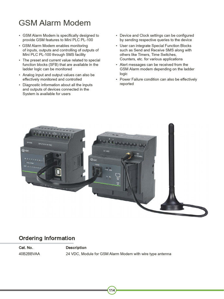 GSM Alarm Modem | PDF | Programmable Logic Controller | Technology ...