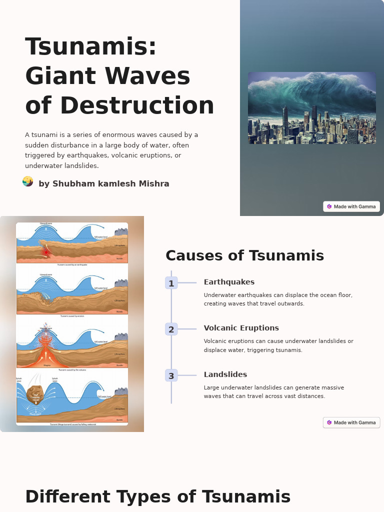 Tsunamis Giant Waves of Destruction | PDF