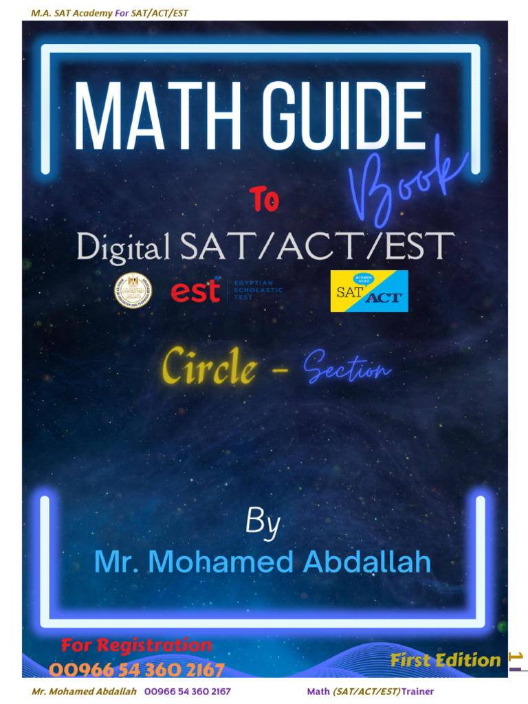 Circle-Section Math Guide To SAT-ACT-EST - (WM) | PDF