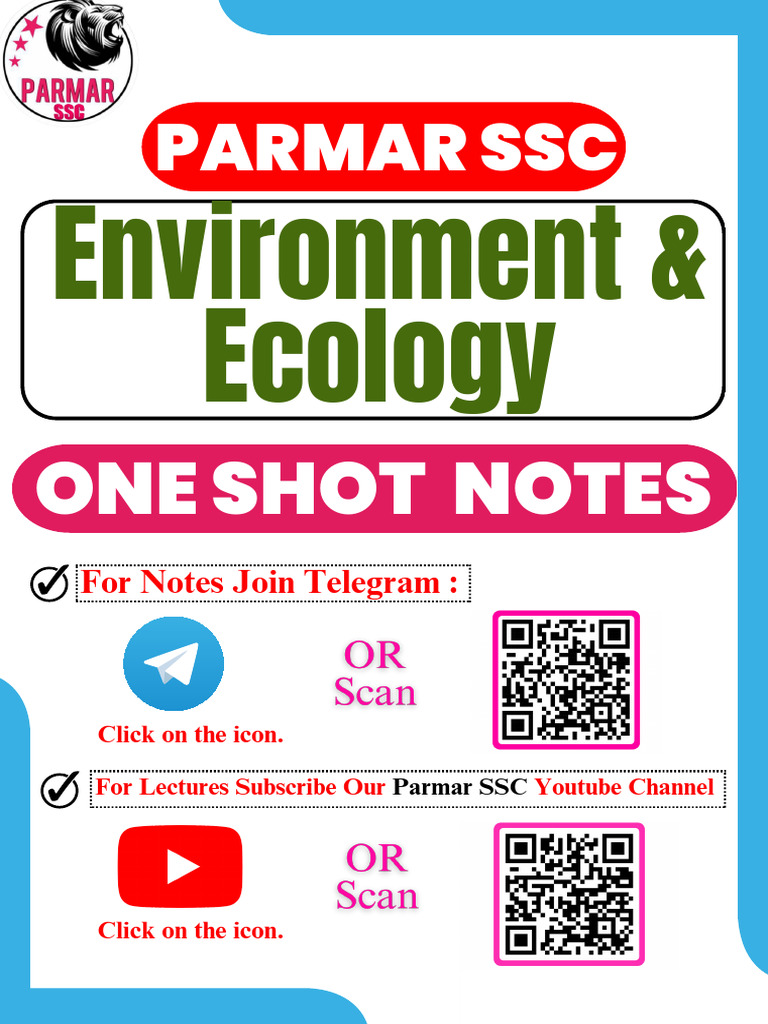 Parmar SSC: Environment & Ecology | PDF