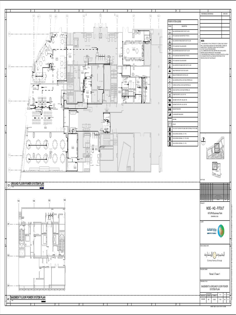 Moe - HQ - Fitout: Ground Floor Power System Plan | PDF