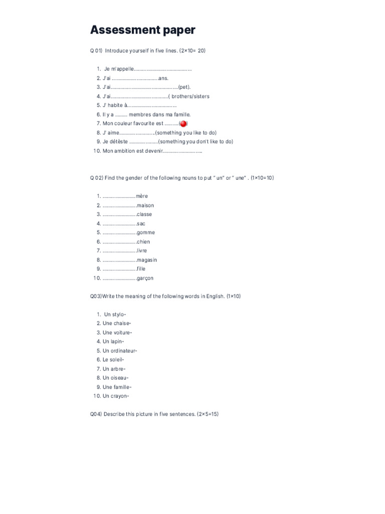 Assessment Paper 2024 2 9 19 38 10 | PDF