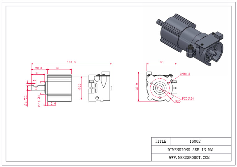 DC Motor Drawing | PDF