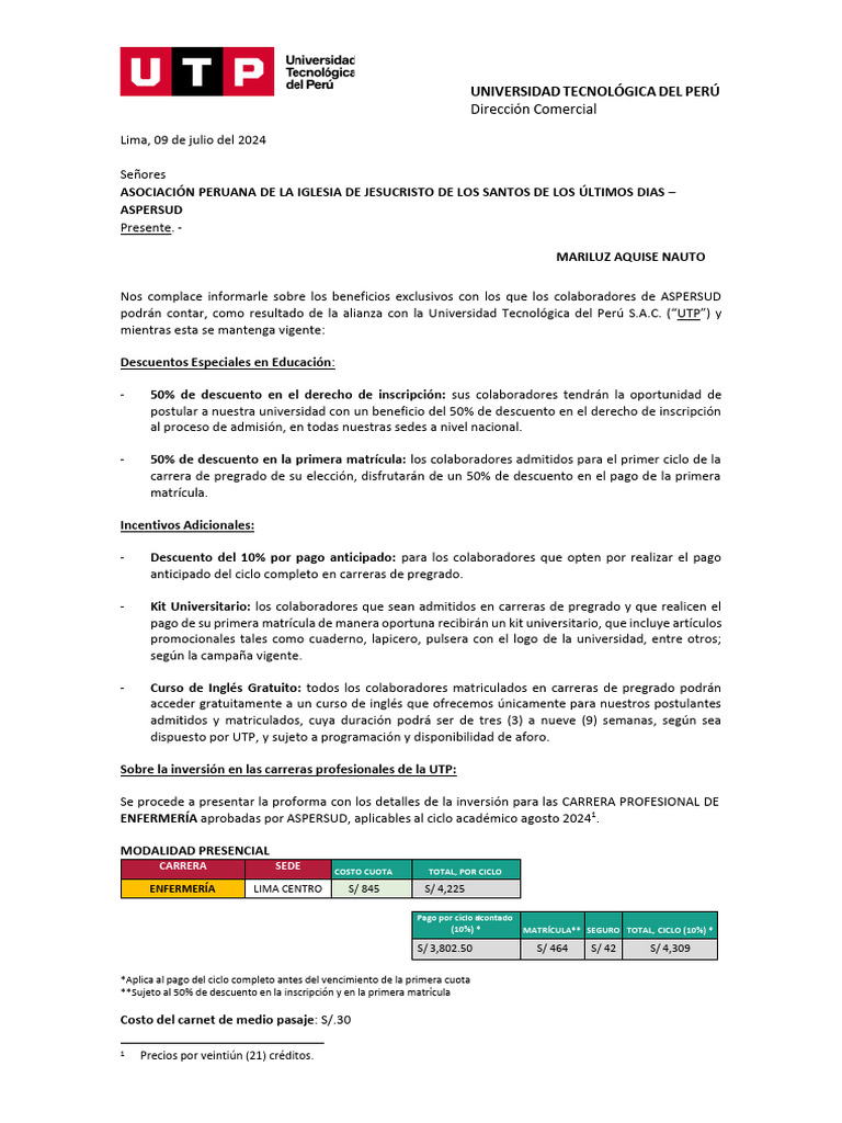 Utp - Aspersud 4880-5023-0701 - Mariluz Aquise Nauto 1 | PDF