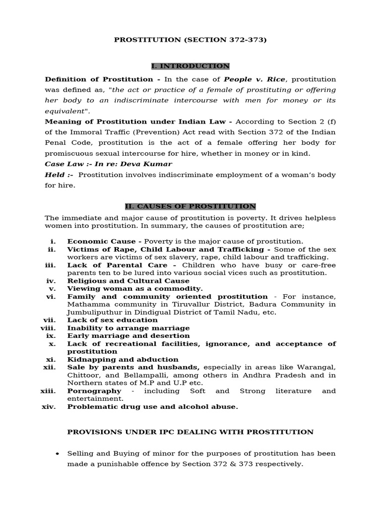 Prostitution | PDF